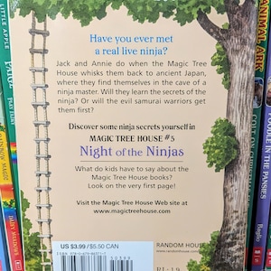 1995 | Magic Tree House: Night of the Ninjas - Etsy