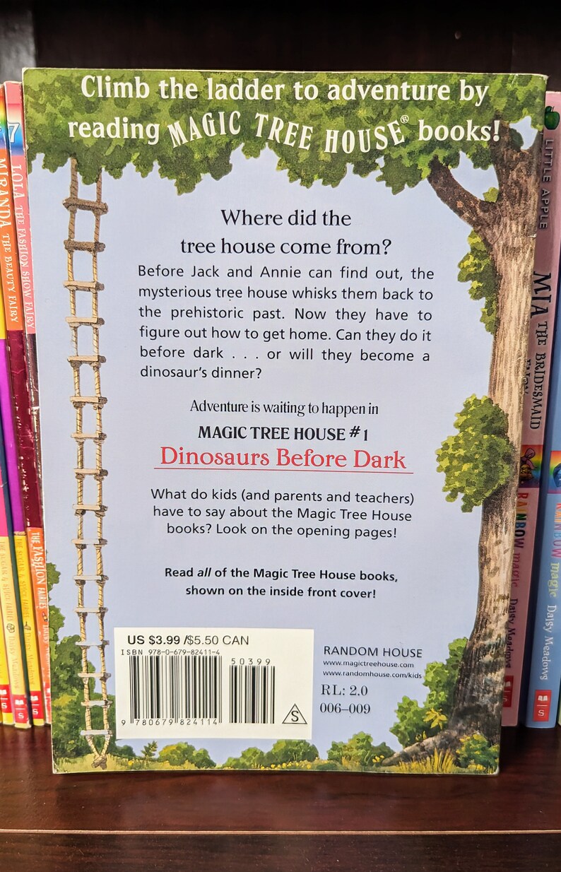 1992 Magic Tree House: Dinosaurs Before Dark - Etsy
