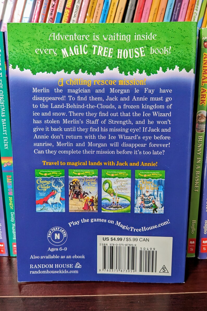2004 | Magic Tree House: Winter of the Ice Wizard - Etsy