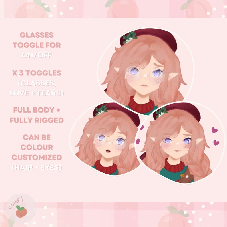 Live2d Premade Vtuber Model for Commercial Use fully Rigged Full Body ...