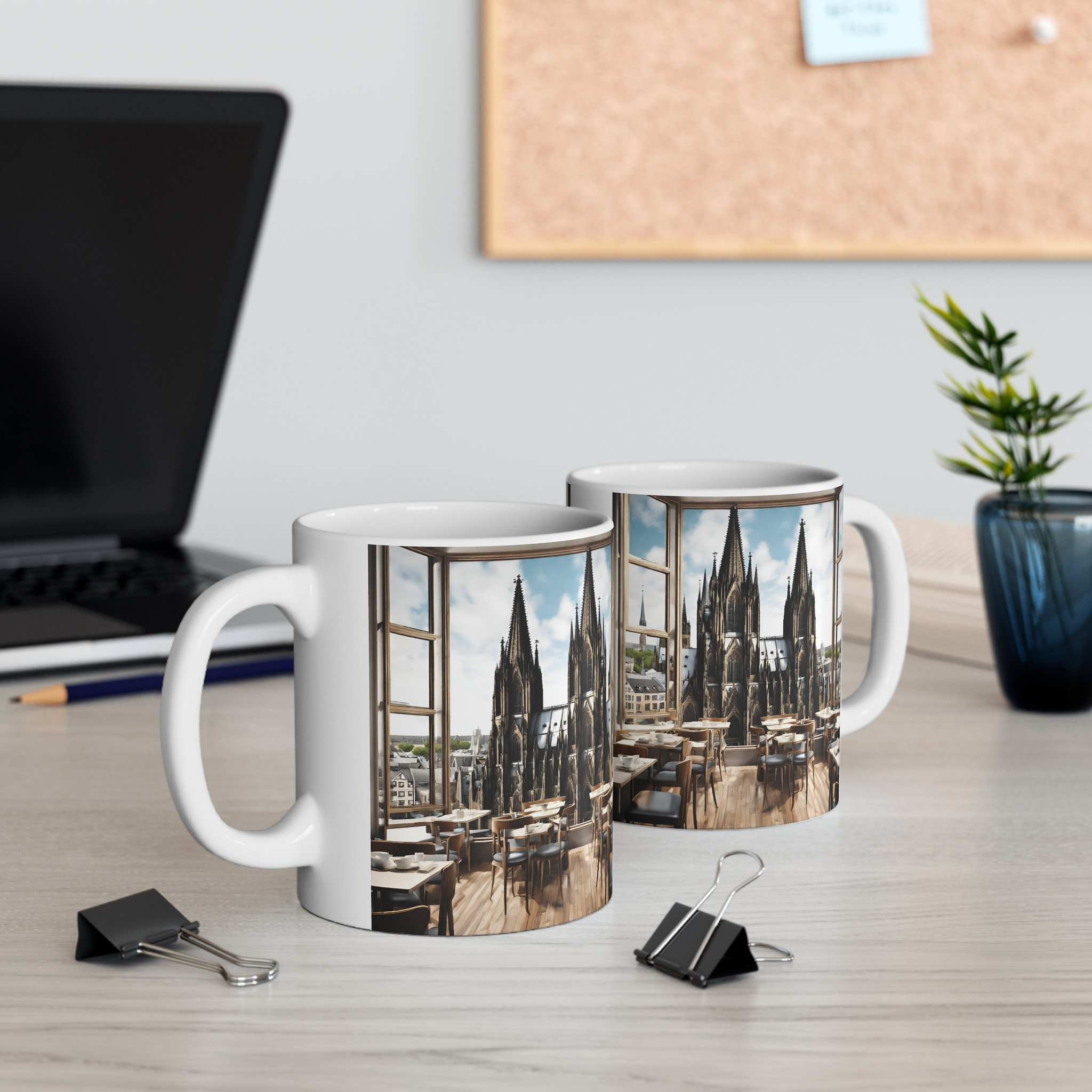 3D "cologne Cathedral" Germany From a Cafe Window UNESCO World Heritage ...