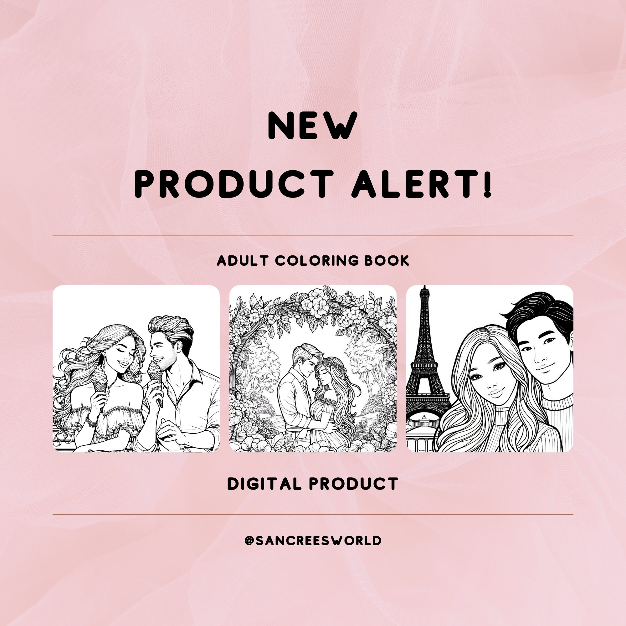 Romance Lover Printable Coloring Pages for Adults 40 Printable Coloring ...