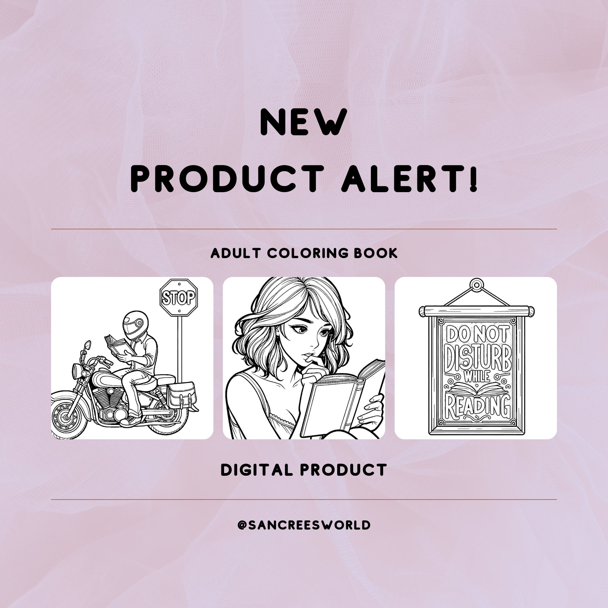 Book Lover Printable Coloring Pages for Adults 50 Printable Coloring ...