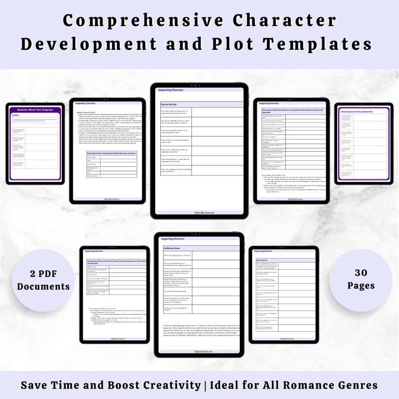 Comprehensive Character Development and Plot Templates for Romance ...