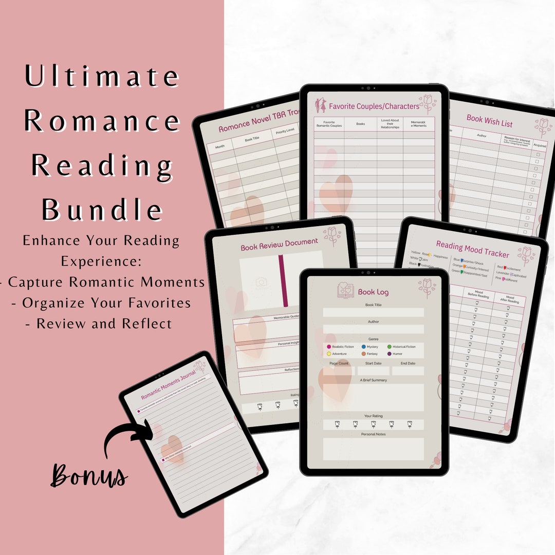 Ultimate Romance Reading Bundle - Printable - Romance Novel TBR Tracker ...