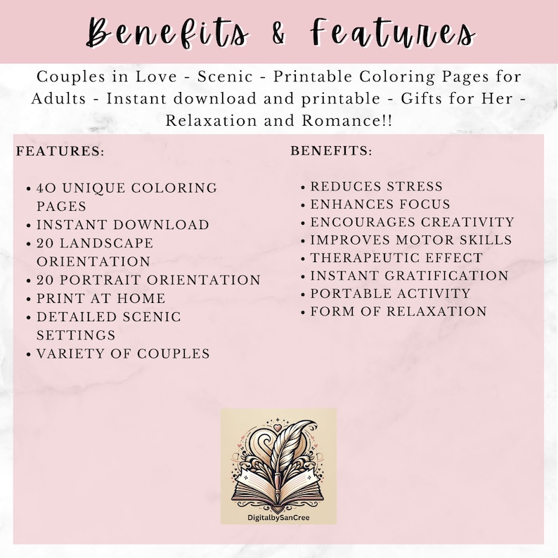 Couples in Love - Scenic - Printable Coloring Pages for Adults ...