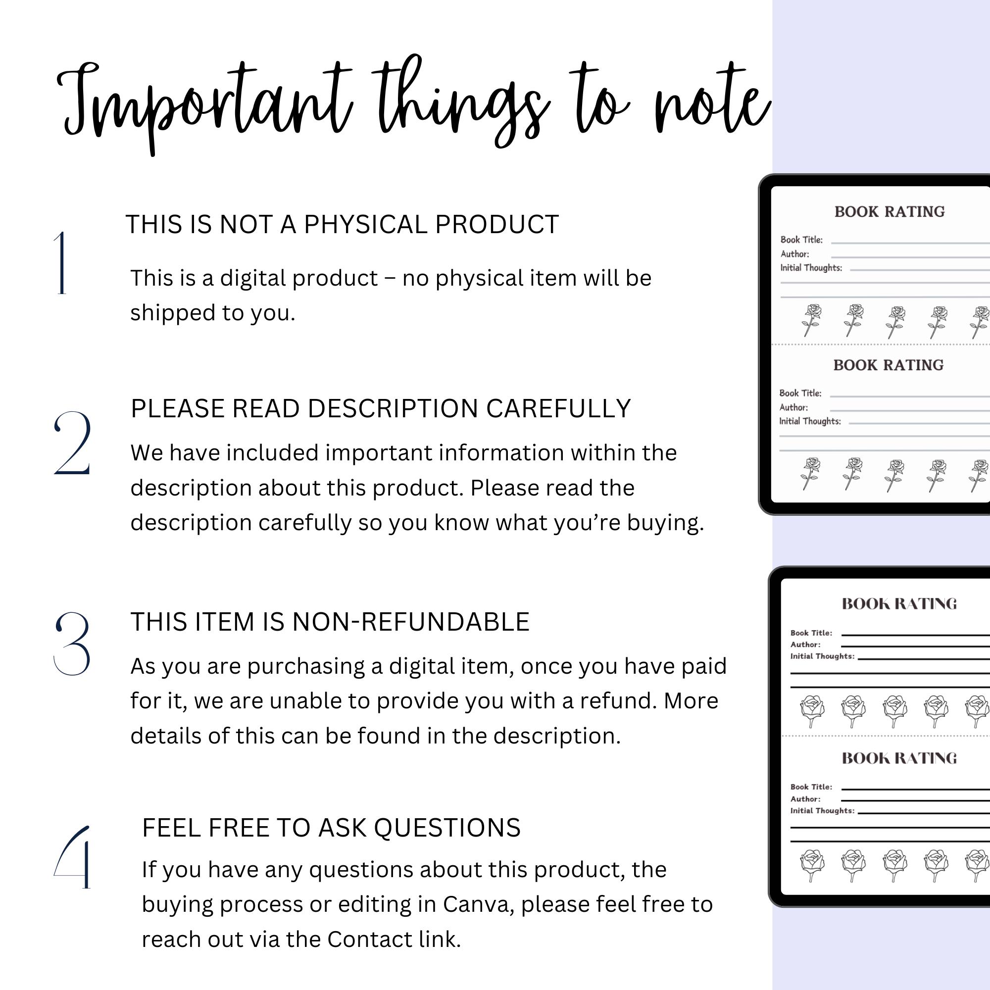 Book Review Labels 3 Unique Templates Track Title, Author, Thoughts ...