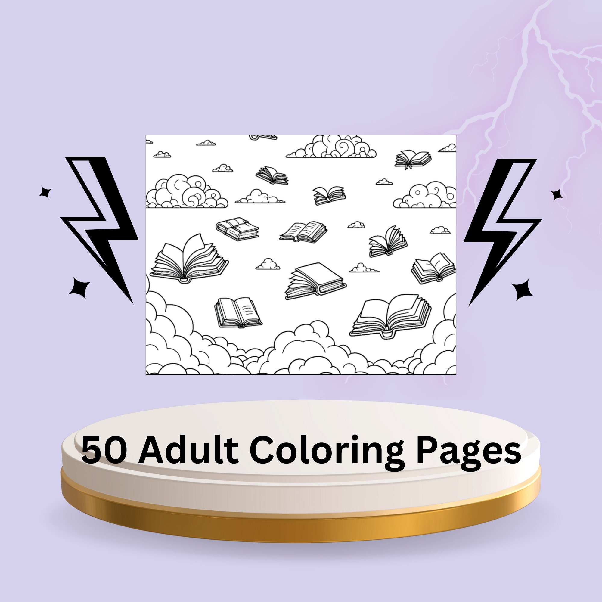 Book Lover Printable Coloring Pages for Adults 50 Printable Coloring ...