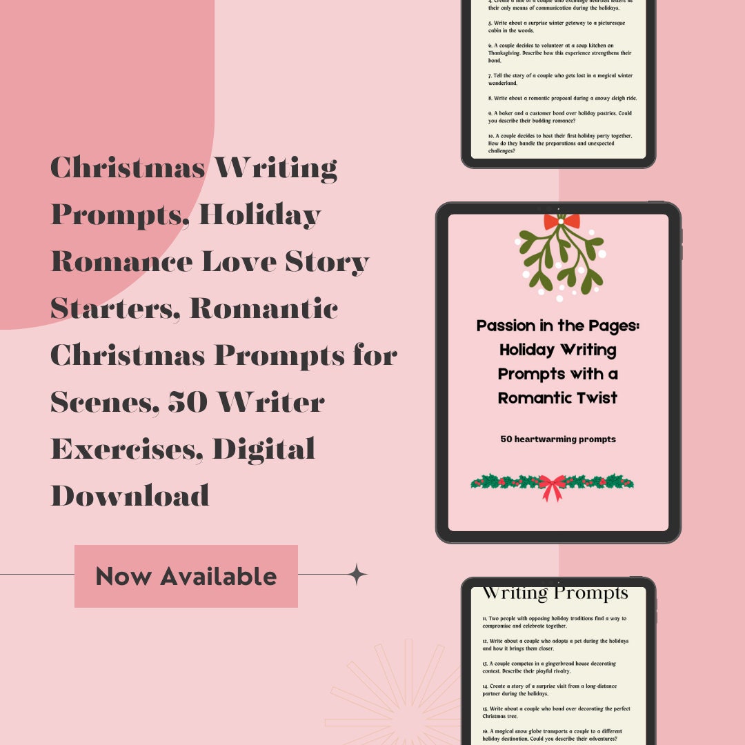 Festive Writing Prompts Bundle - Spark Some Romance This Holiday Season ...