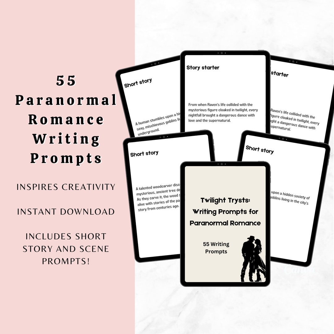 55 Paranormal Romance Writing Prompts – Creative Inspiration (instant ...