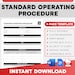 Standard Operating Procedure | SOP Business Document | Employee Work ...