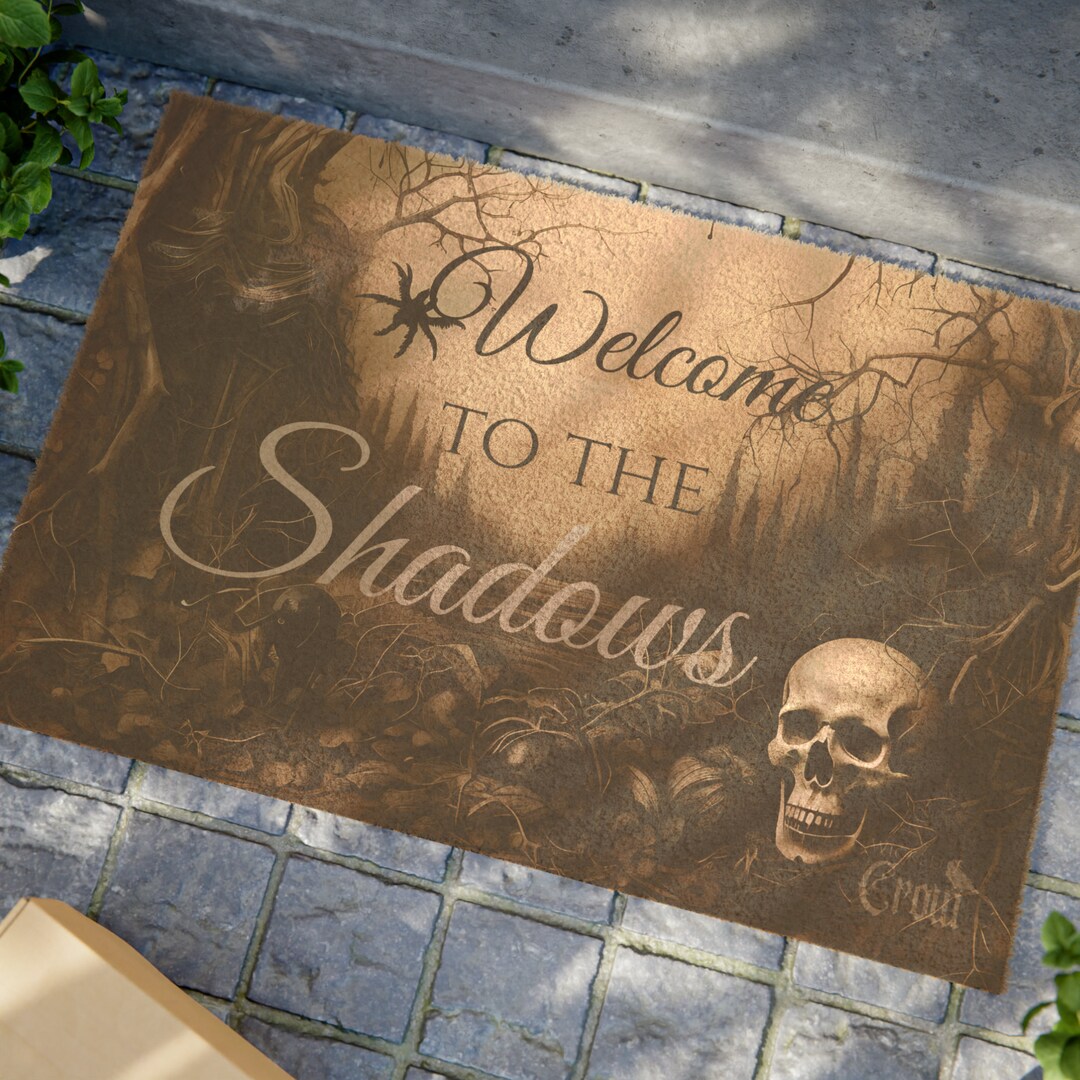 Wicked Crow - Gothic - Welcome to the Shadows - Doormat - Perfect for ...