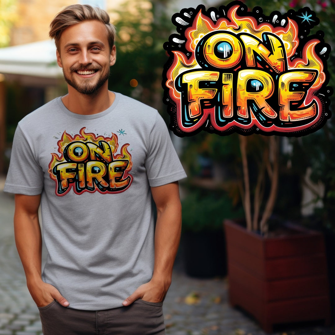 ON FIRE TEE Fire Dancing, Flow Arts, Gifting Idea, Fire Flow Clothing ...