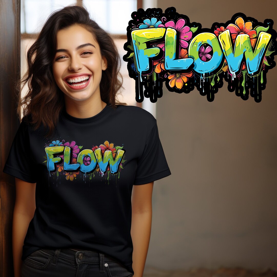 FLOWER FLOW TEE Flow Arts, Gifting Idea, Fire Flow Clothing, Flow ...