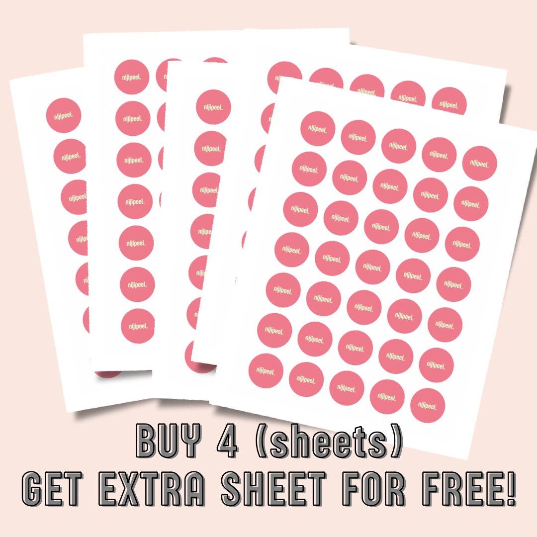 Circular 35mm Stickers, A4 Sheets, Matte Finish, Logo Stickers ...