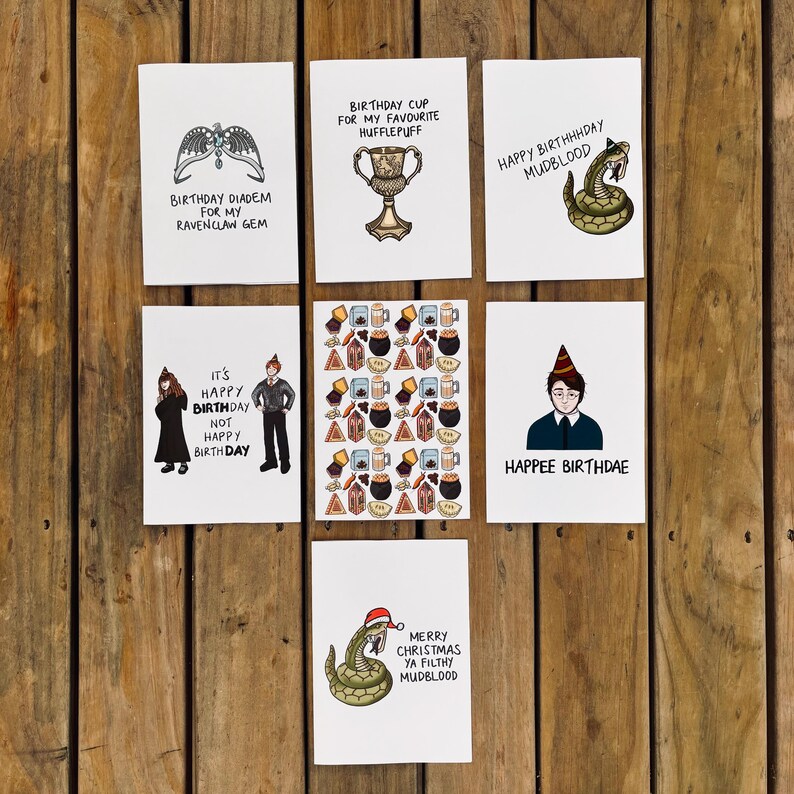 Printable Birthday Card | Harry Potter Inspired Ravenclaw | Digital ...