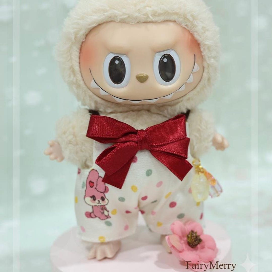 Labubu, Liila Lucky Cat, Labubu Macaron Outfit, Labubu Have a Seat ...