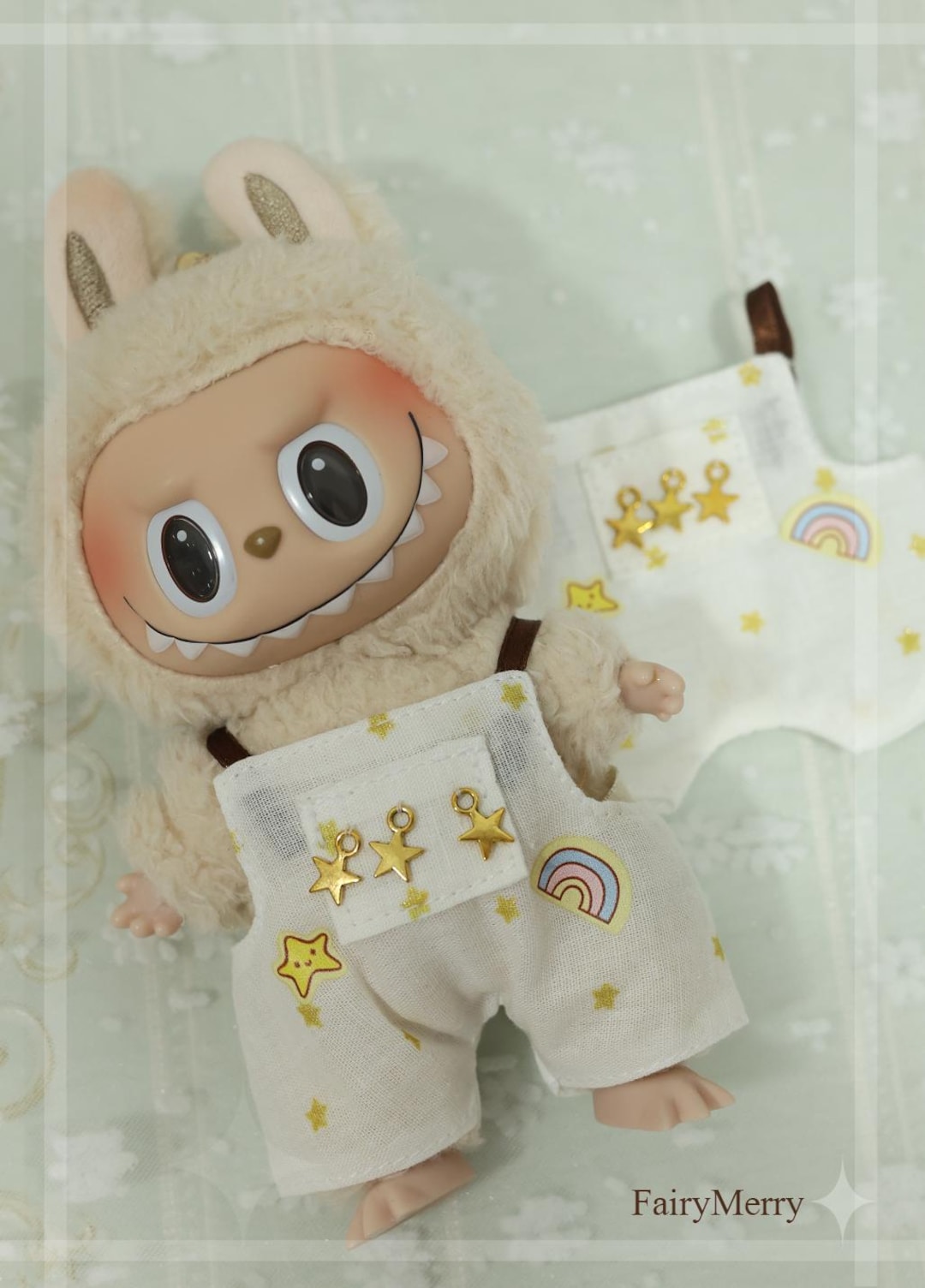 Labubu, Liila Lucky Cat, Labubu Macaron Outfit, Labubu Have a Seat ...