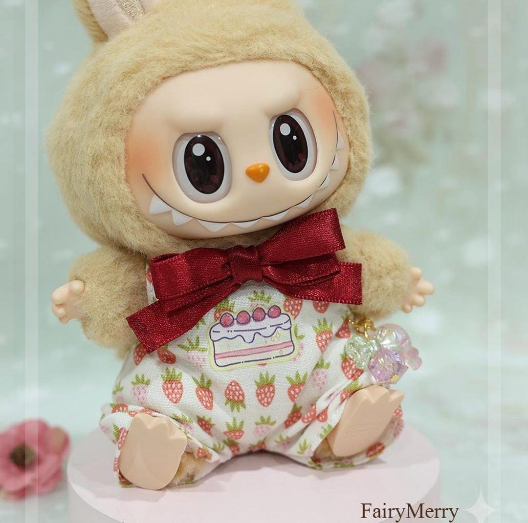 Labubu, Liila Lucky Cat, Labubu Macaron Outfit, Labubu Have a Seat ...