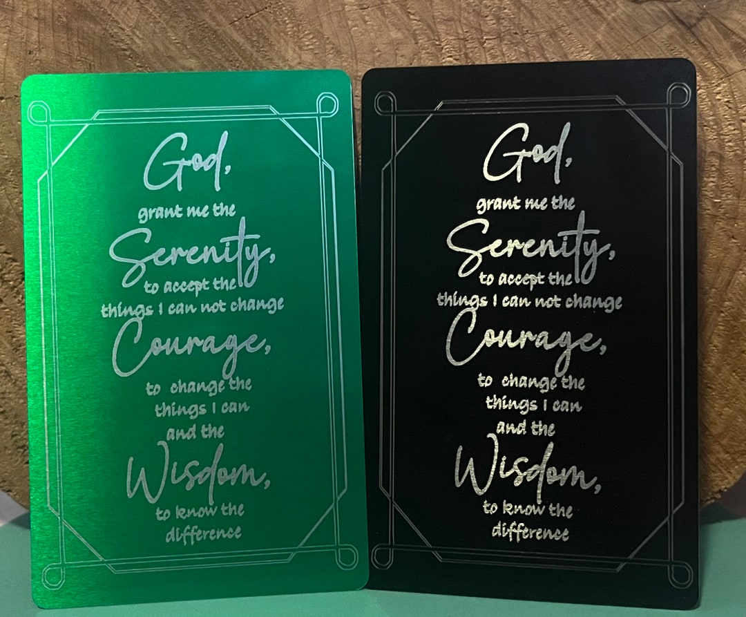 Serenity Prayer Wallet Card - Etsy