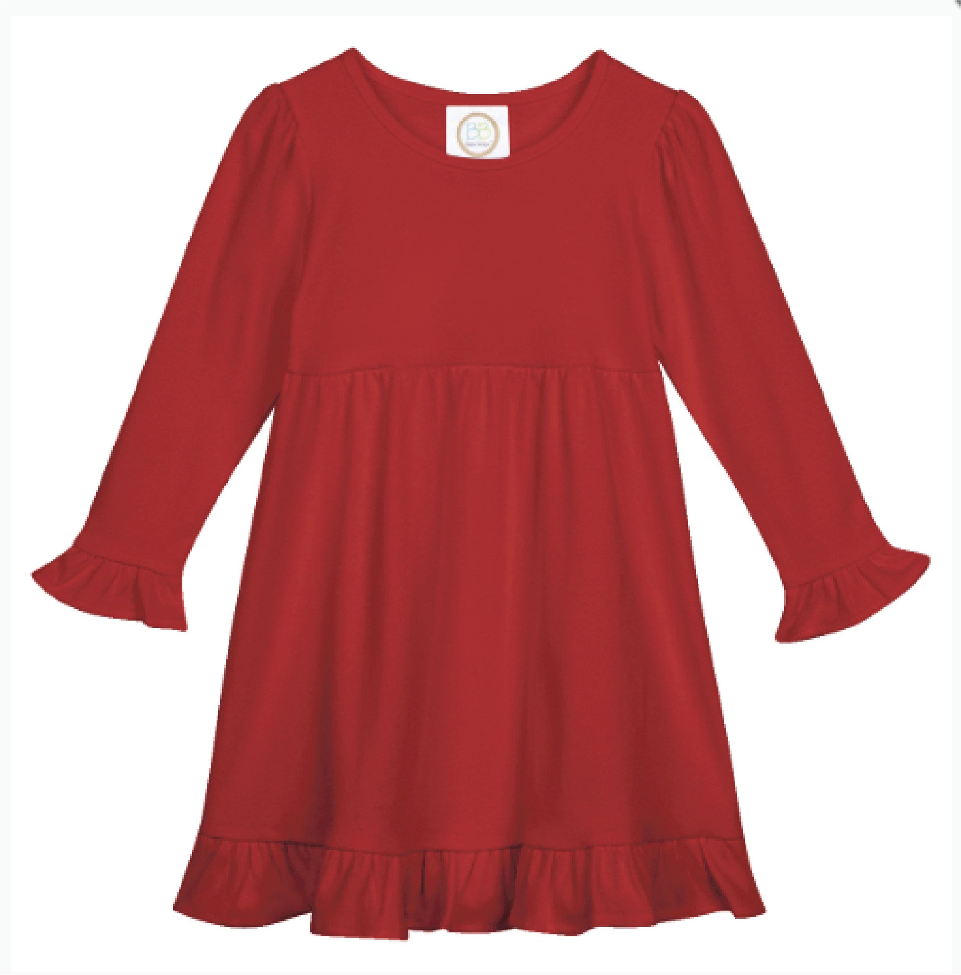 Cotton Long Sleeve Girls Dress - Blanks Boutique - Etsy