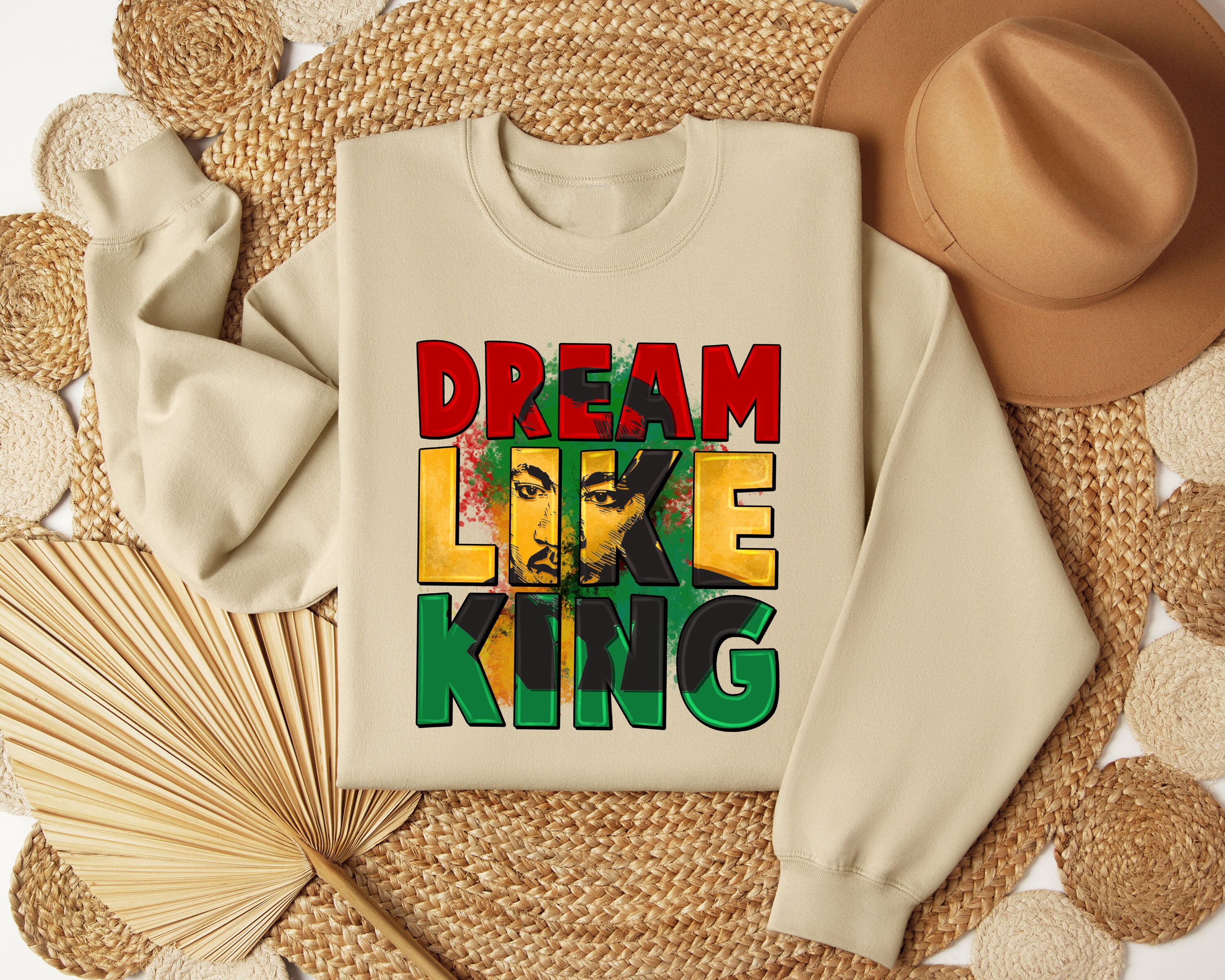 Dream Like King Sweatshirt, Martin Luther King Jr Sweatshirt, Martin ...