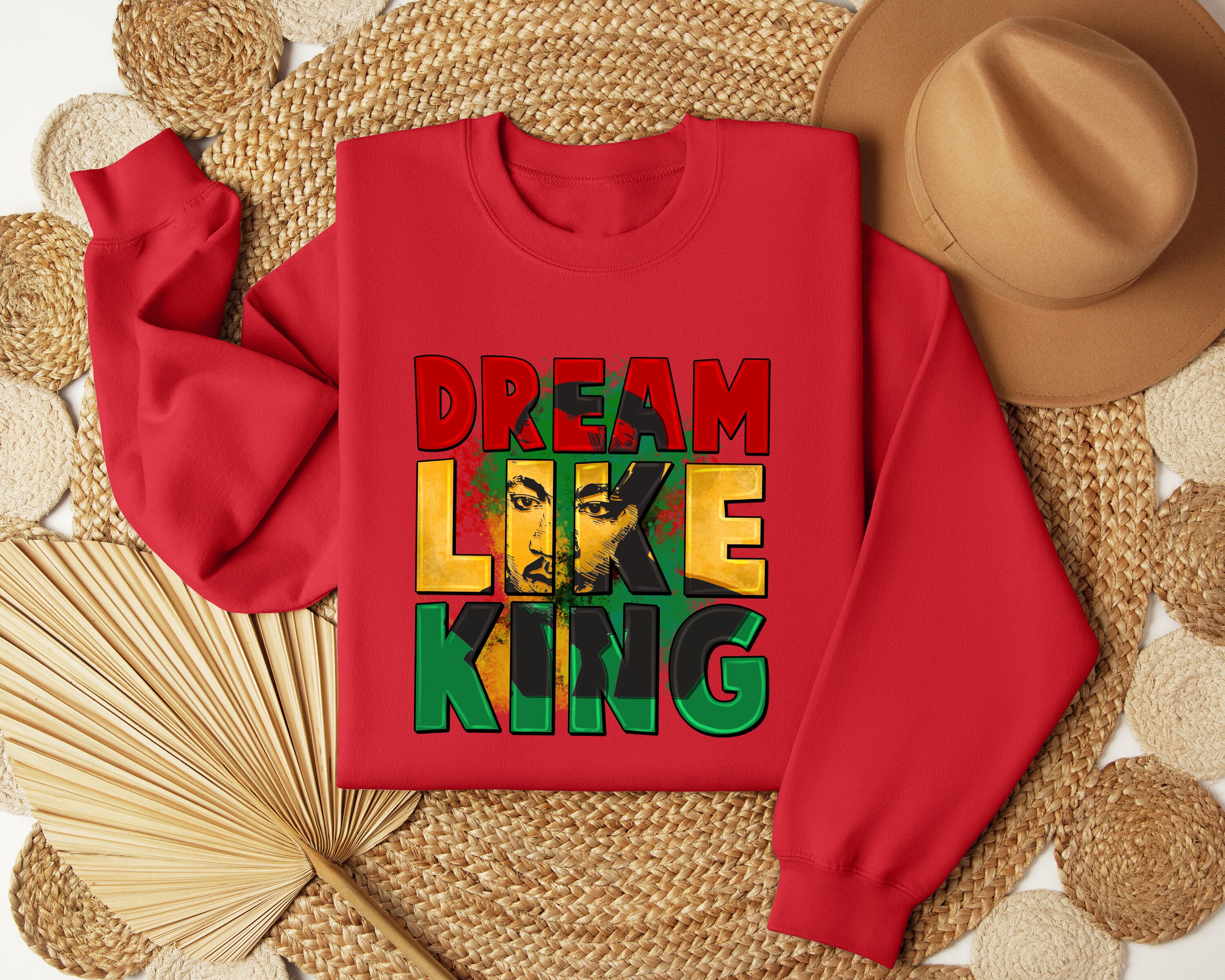 Dream Like King Sweatshirt, Martin Luther King Jr Sweatshirt, Martin ...