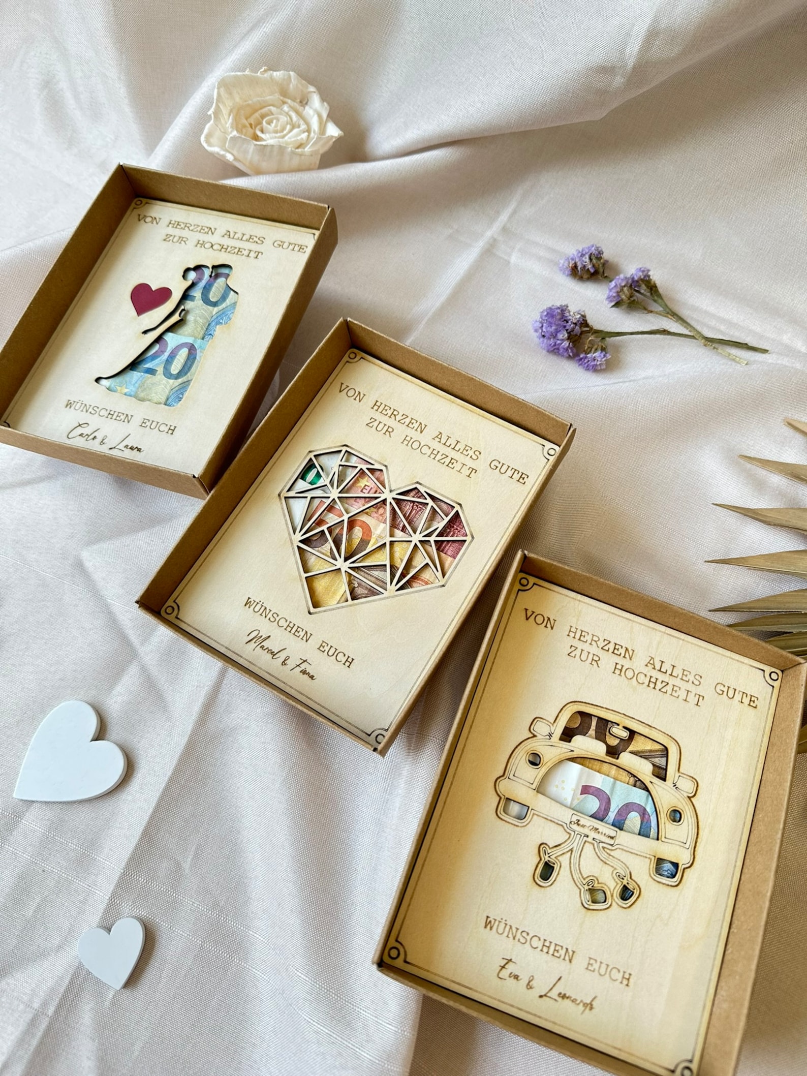 Personalized Money Gift for a Wedding • Gift Box for Money • Wedding ...
