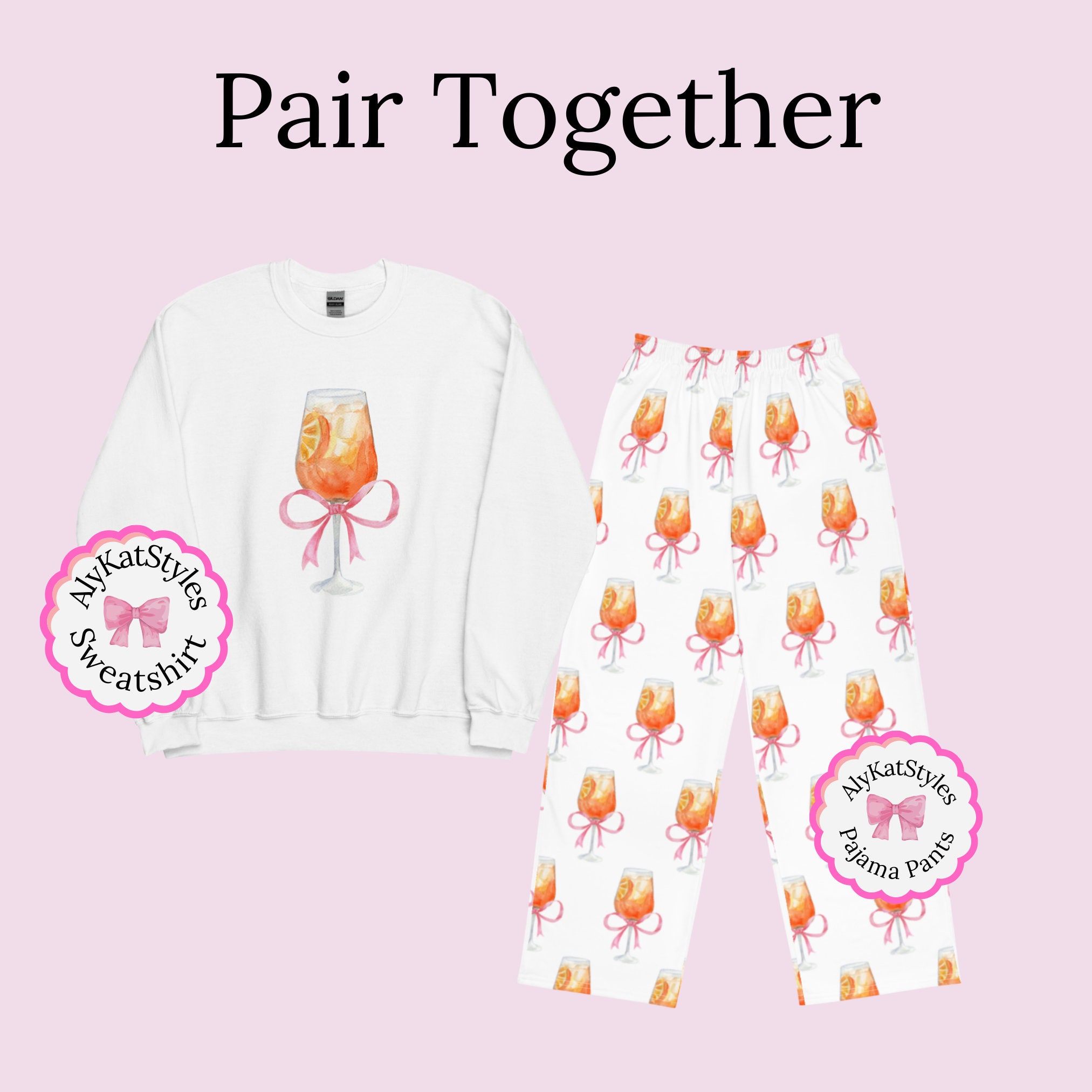 Aperol Spritz Pajama Pants, Cocktail Print Lounge Clothes - Etsy