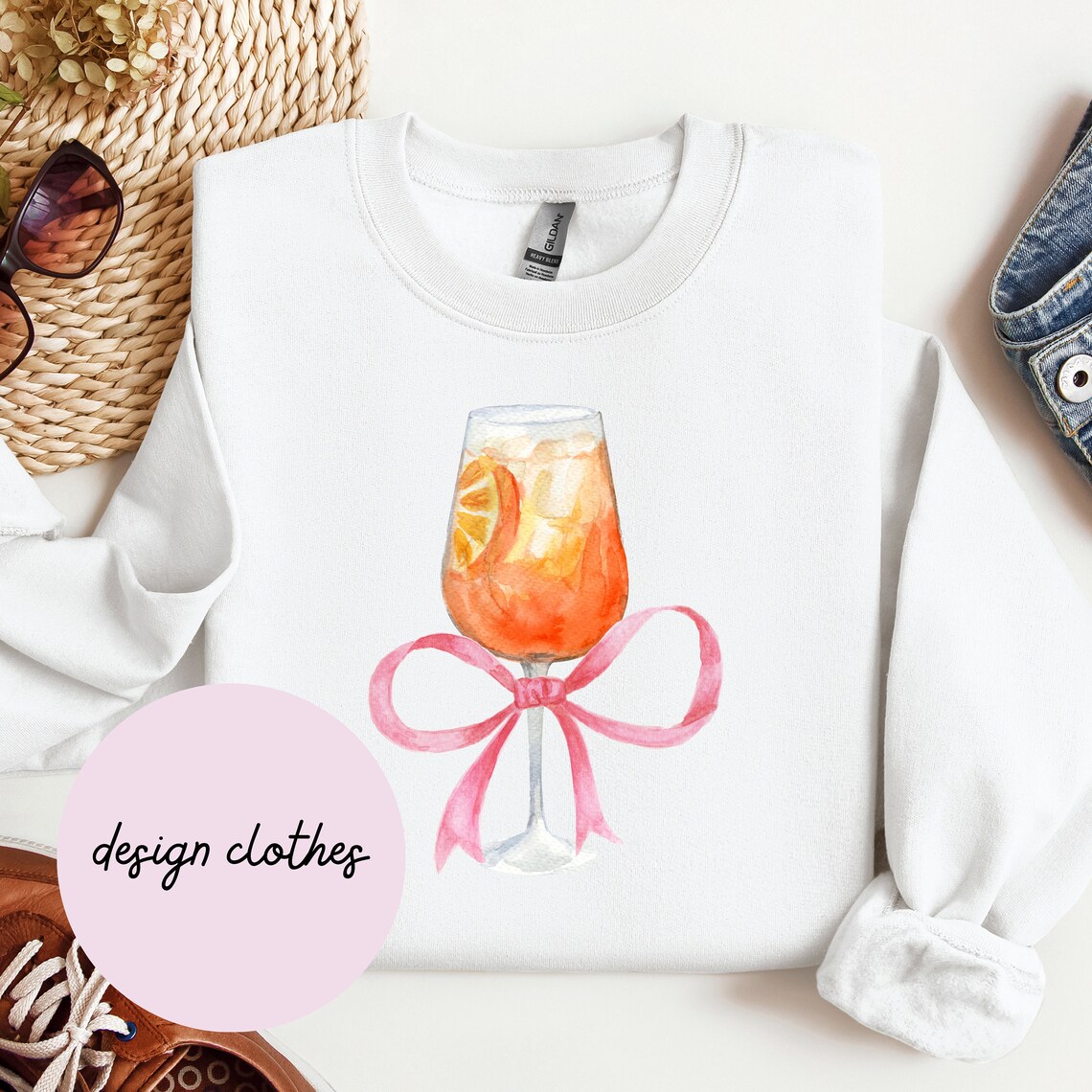 Aperol Spritz With Bow Digital Download, Aperol Spritz PNG File, Aperol ...