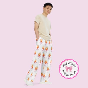 Aperol Spritz Pajama Pants, Cocktail Print Lounge Clothes - Etsy