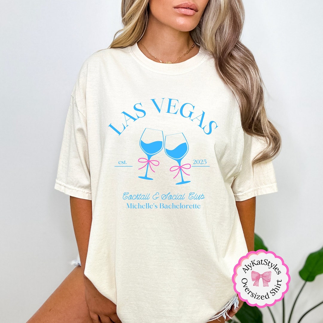 Las Vegas Bachelorette Party Custom Shirts, Cocktail & Social Club Tee ...