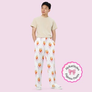 Aperol Spritz Pajama Pants, Cocktail Print Lounge Clothes - Etsy