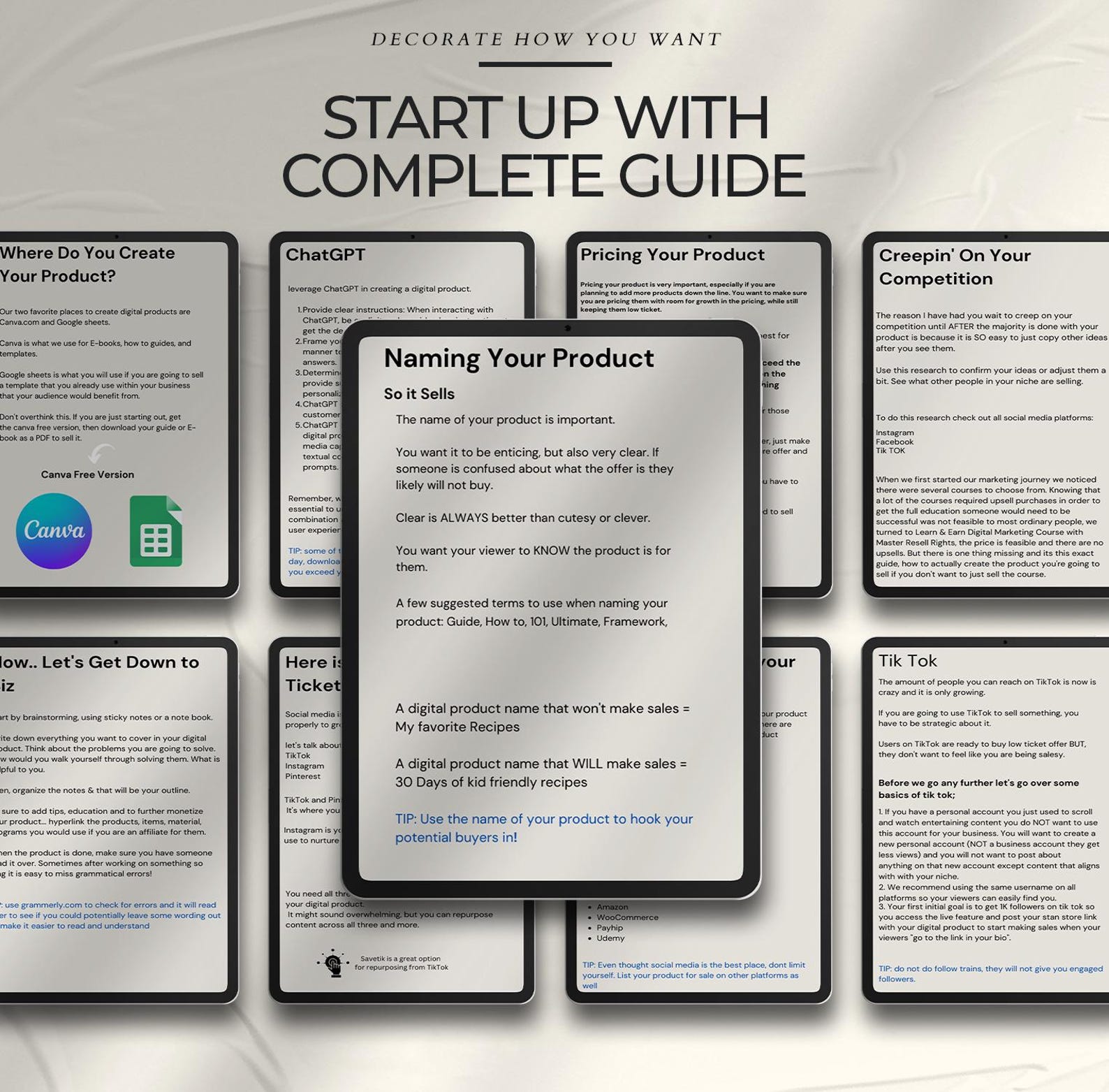 Digital Product Beginners Guide - Etsy