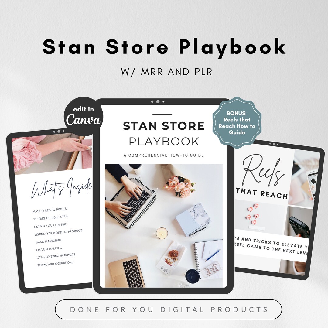 The Stan Store Playbook and Bonus Reels That Reach Guide With Master ...