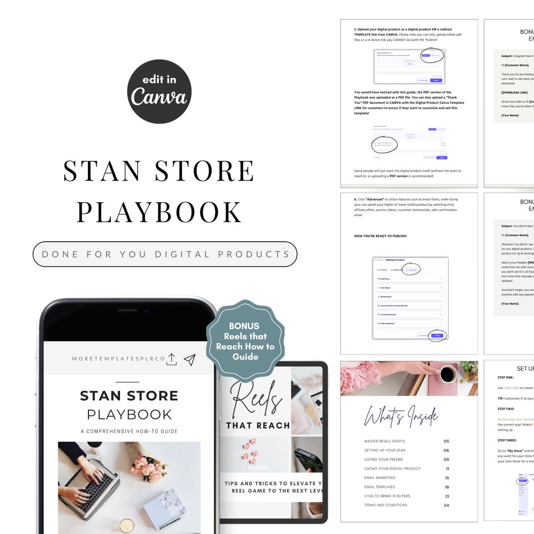 The Stan Store Playbook and Bonus Reels That Reach Guide With Master ...