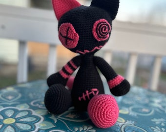 Zombie Cat Creepy Cute Amigurumi Crochet Gothic Stuffed Cats Birthday ...