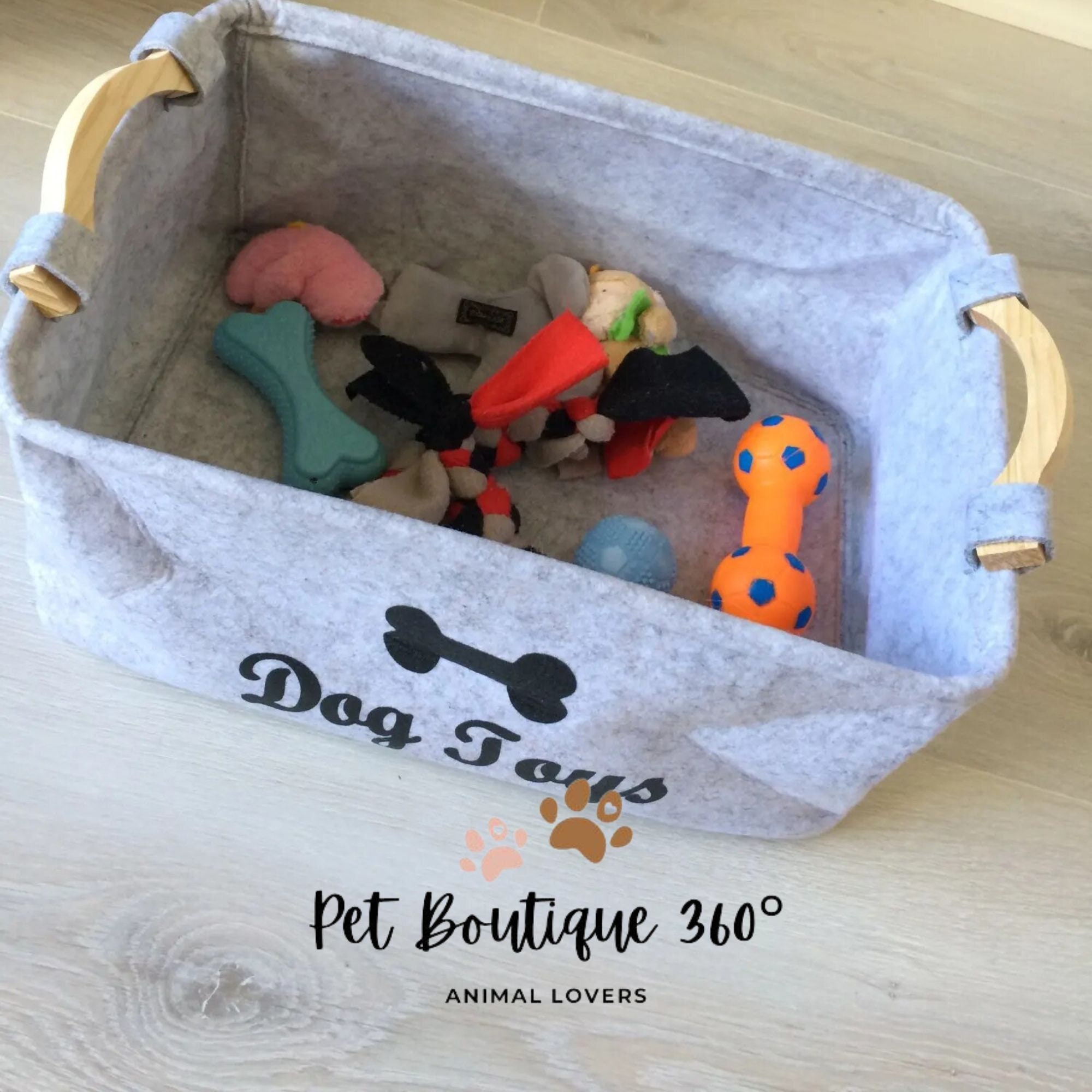 Dog Toy Basket, Dog Toy Storage, Pet Basket, Puppy Organizer, Pet Bin ...