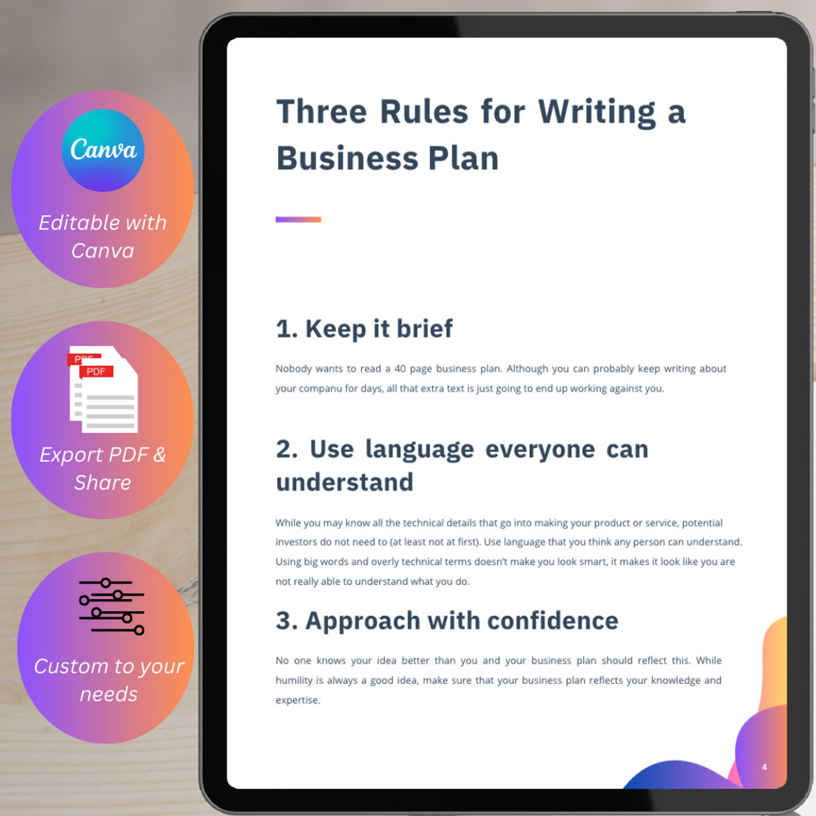 Business Plan Template, Step-by-step Guide for Start-ups and Small ...