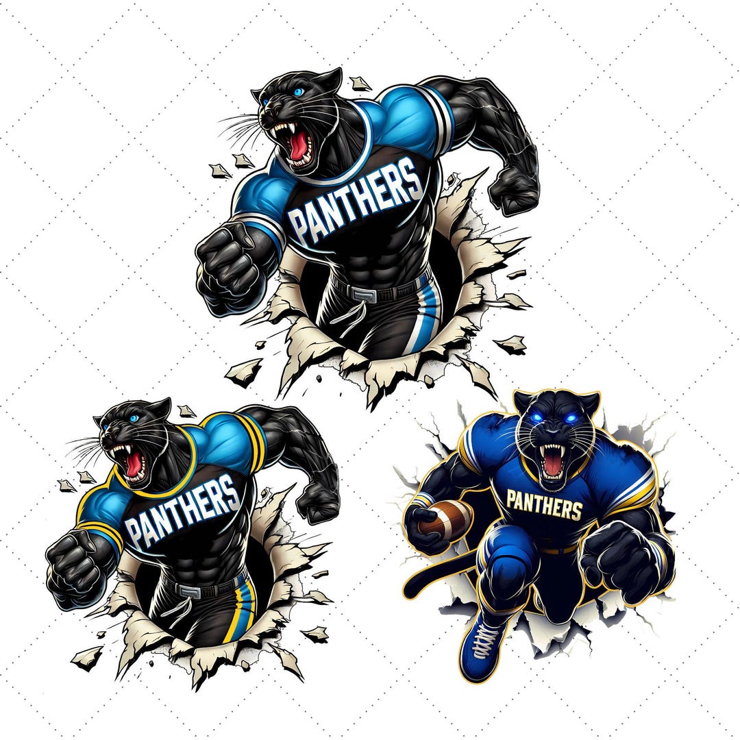 Panthers Mascot PNG: School Spirit T-shirt Sublimation (digital ...