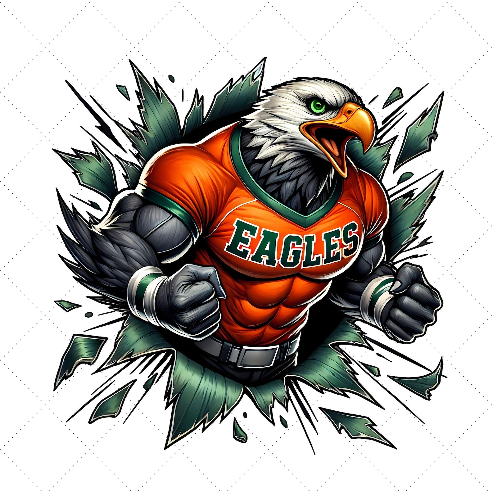 Eagles Mascot Png, Eagle School Spirit Design, Eagle Sport Mascot Style ...