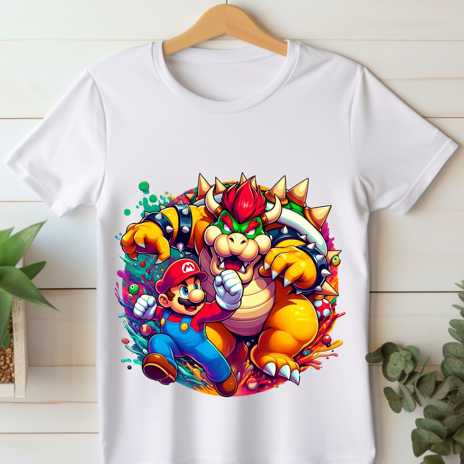 Super Mario & Bowser Splash Art PNG Bundle (digital Download) - Etsy