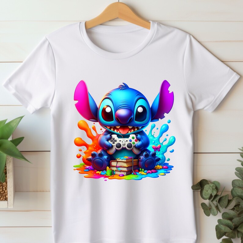 Stitch Bundle 5 Png, Stitch Sublimation Shirt Png, Digital PNG Download ...