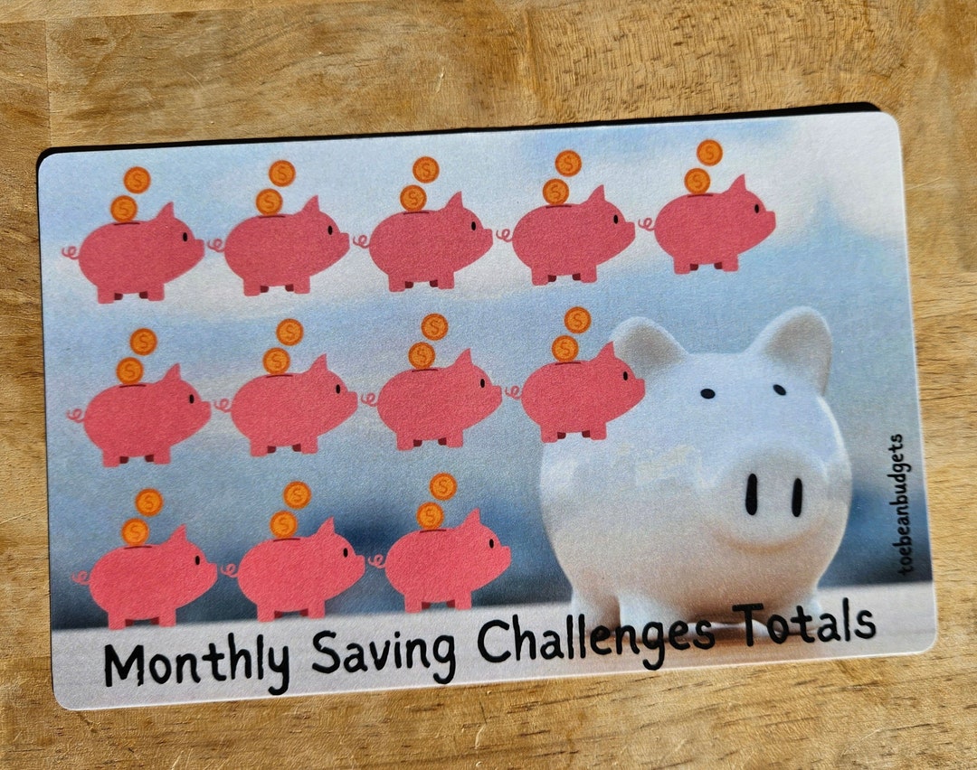 Monthly Piggy Close Out Tracker - Etsy