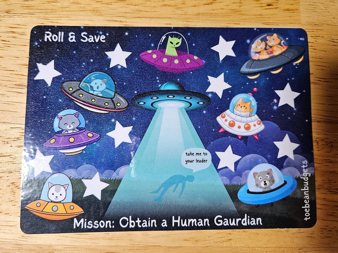 Cat UFO Roll & Save - Etsy