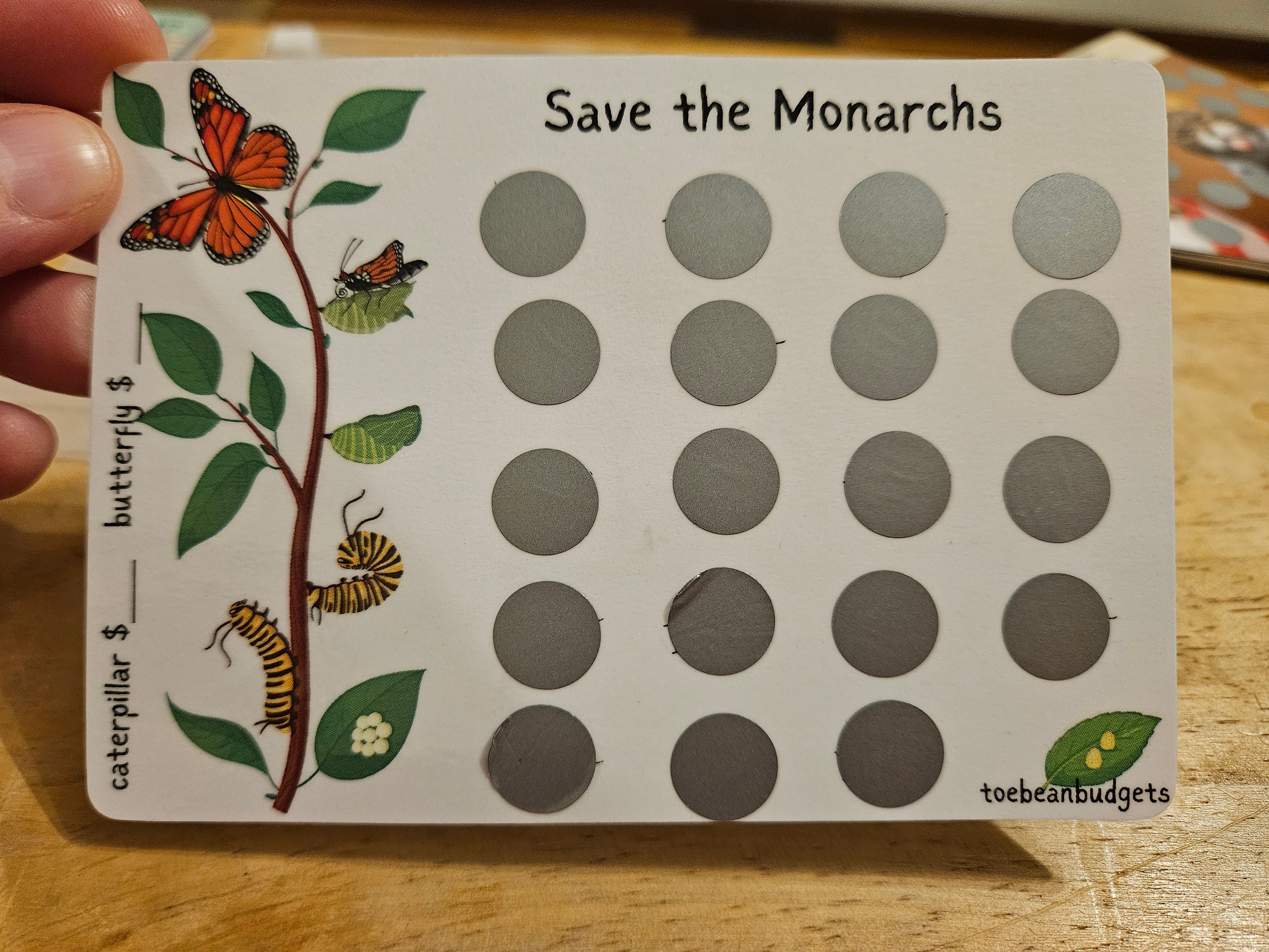Save the Monarchs Saving Challenge - Etsy