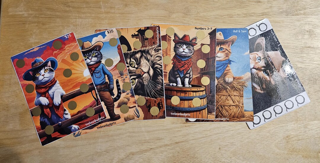Cowboy/girl Wild West Cat Saving Challenges - Etsy