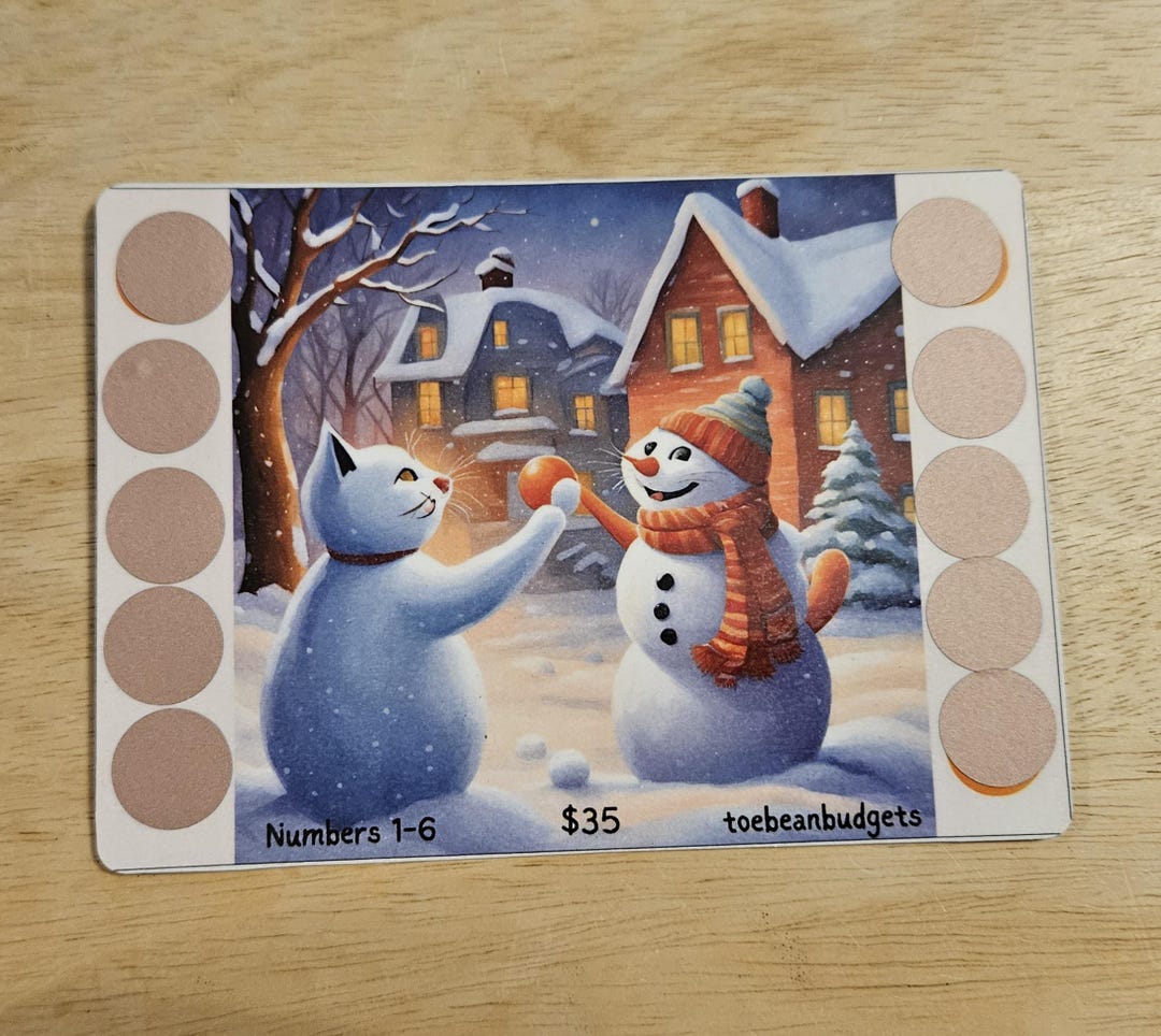 Cat Snowman Saving Challenge - Etsy