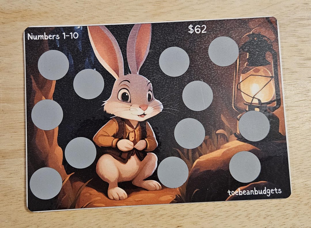 Bunny Cave Exploring Saving Challenge - Etsy