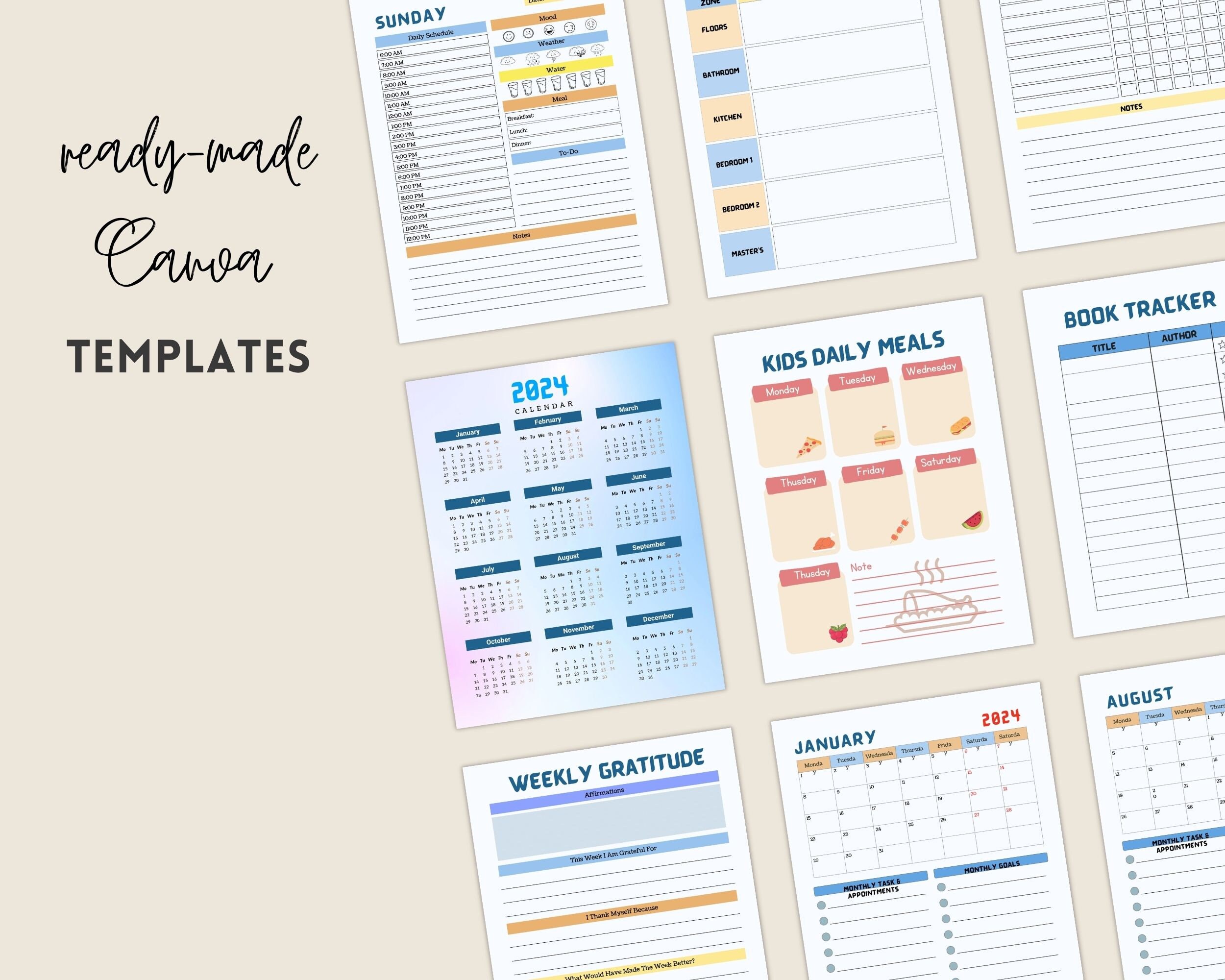ADHD Kids Planner, ADHD Digital Planner, Kids Planner, Daily, Monthly ...